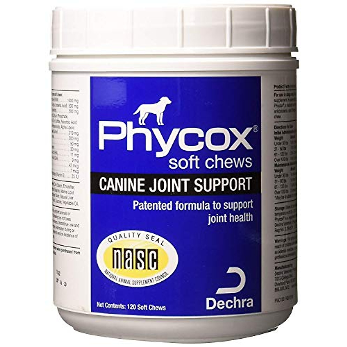 Dechra Phycox Canine Joint Support Soft Chews for Dogs, 120 Count