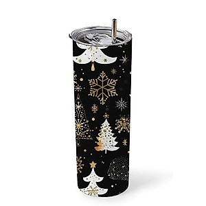 Medpol Christmas Tree insulated tumblers，Christmas Tree coffee cup Gift，Christmas Tree Drinking Glasses-Tea Cup-Coffee Mug tumbler with lid and straw 20 oz insulated tumbler cups