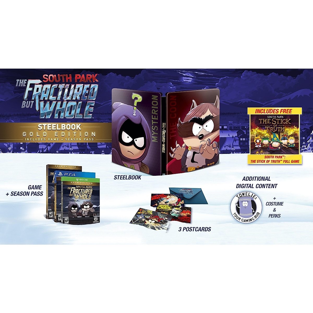 South Park: The Fractured But Whole SteelBook Gold Edition (Includes Season Pass subscription) - PlayStation 4