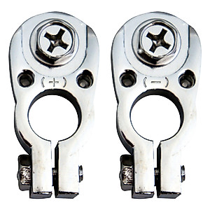 Harmony Audio Bundle Compatible with Universal Vehicle HA-A1500.1 3000 Watt Sub Amp with HA-AK0 3000W Amp Install Kit and HA-BT1 Battery Terminal Pair (2) 8GA & Ring Terminal New