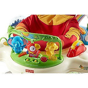 Fisher-Price Baby Bouncer Rainforest Jumperoo Activity Center with Music Lights Sounds and Developmental Toys