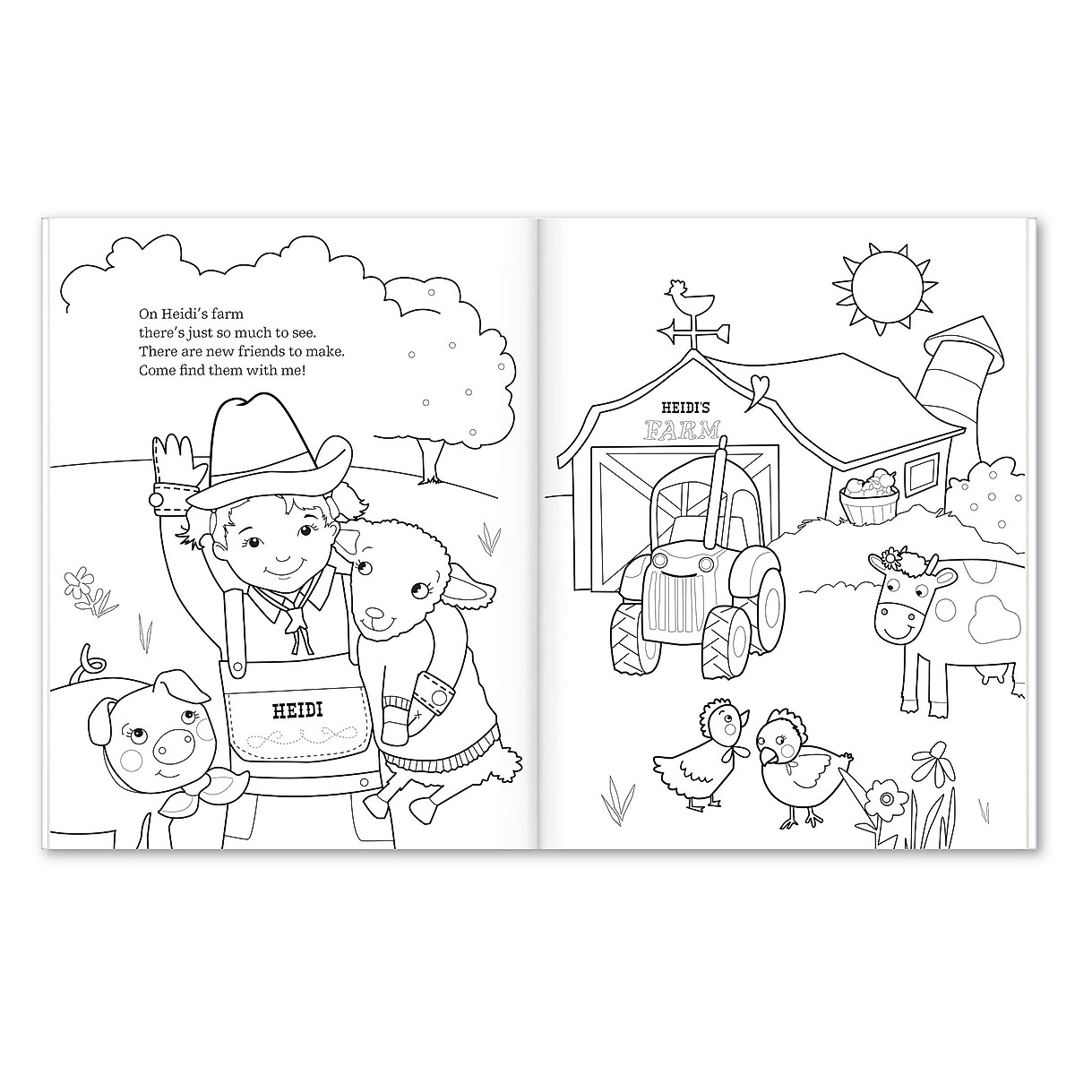 Personalized Coloring & Activity Book for Kids - I See Me! (Farm)