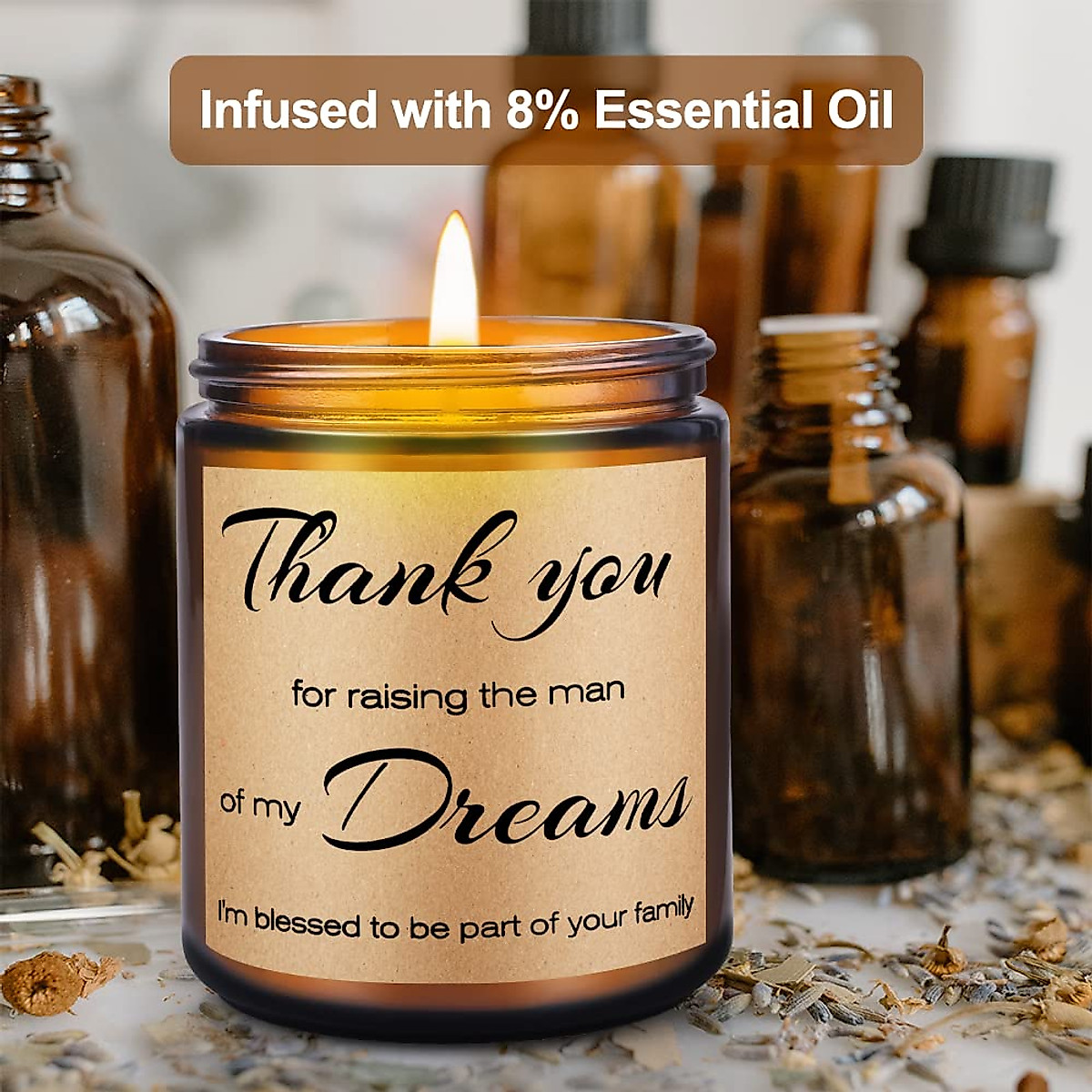 Funny Gift Candle for Mother, Mother in Law Gifts from Daughter,Candles for Home Scented,Her Birthday, Mother Day, Christmas,Lavender Scent