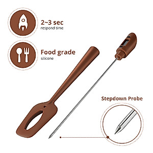 Digital Candy Thermometer,CgBeHah Instant Read Kitchen Cooking & Candy Spatula Thermometer Temperature Reader and Stirrer for Kitchen Cooking,Baking BBQ, Candy,Chocolate,Sauce, Jam