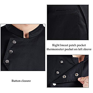 Nanxson Unisex Chef Coat Men's Long Sleeve Chef Jacket Restaurant Kitchen Cooking Chef Uniform CFM0057