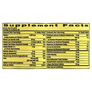 Support Healthy Hair, Skin, and Nails with Spring Valley Supplement. Includes Luall Fridge Magnetic (Hair, Skin & Nails 240 Caplets)