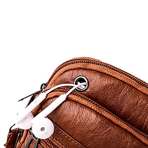 YFGBCX Small Crossbody Bag Cell Phone Purse Wallet with Multiple Compartments, Soft PU Leather Small Wallet Phone Bag Shoulder Bag