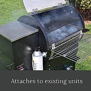 Smoke Daddy Big Kahuna Hot Or Cold Smoke Generator | BBQ accessories Works With Any Outside BBQ Grill | Electric Smoker Pellet Accessory | Add Your Favorite blend Of Wood Chunks, Wood Chips, Or Pellets To The Smoke Generator To Customize Your Smoke Profil