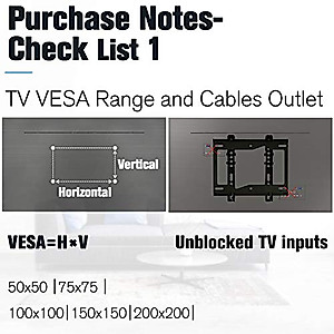 Mounting Dream TV Wall Mount for Most 17-42" TVs, Tilt TV Mount Bracket up to VESA 200 x 200mm and 44 LBS Loading, Fits for Single/ 8" Wood Studs, Low Profile and Space Saving MD2268-S