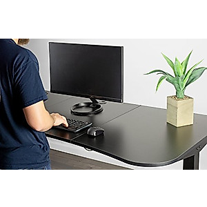 VIVO 63 x 32 inch Universal Table Top for Standard and Sit to Stand Height Adjustable Home and Office Desk Frames, Black Desktop, DESK-TOP1B