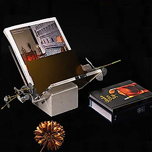 Storage Newspaper Baskets Creative Acrylic Magazine Magazine Rack Office Desktop Newspaper Rack Shelf Bedroom Home Rack (Color : Clear, Size : 272021cm)