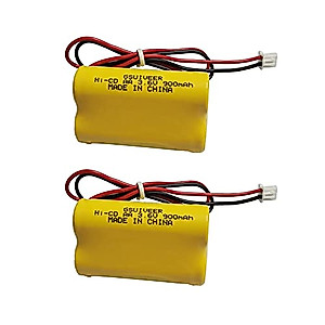 GSUIVEER 3.6V 900mAh Ni-Cd Exit Sign Emergency Light Battery Pack Compatible Unitech 6200RP Lowes OSA230 Lowes 253799 Unitech LEDR-1 (2 Pack)