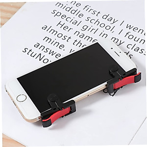 UKCOCO 3pcs Gatillos Para Celular Left and Right Game of Phones Game Sensitive Joysticks Chicken-eating Artifact for Phone Triggers Quick Shooting Button Aim Handle Cell Phone Red
