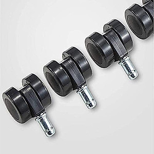 Fengflaw Rolling Stool Swivel Salon Beauty Chair Adjustment Hairdresser Round Leather Cushion with Wheels And Gold Stainless Steel Base for Spa Work Office Massage Manicure Tattoo Task Chair,Blue