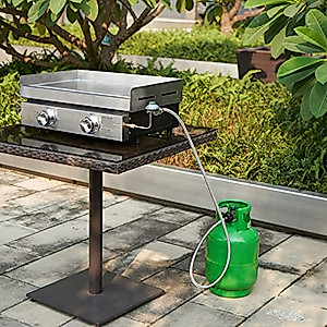 GASPRO 5 Feet Propane Adapter Hose for Blackstone Griddle, 1lb to 20lb Propane Hose Converts 1lb Appliances to 5-40lb Tanks, Fit for Buddy Heater, Gas Grill, and More