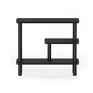 Furinno Turn-N-Tube Slim Space Saving Storage Rack, Espresso/Black