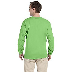 Fruit of the Loom mens 5 oz. HD Long-Sleeve T-Shirt, Kiwi, X-Large