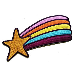 PP Patch Star Rainbow on The Sky Patches Sticker Cartoon Kids Design Badges Iron On Sewing Kids Clothing Hat Shoes for Reward Kids Happy Birthday Gift