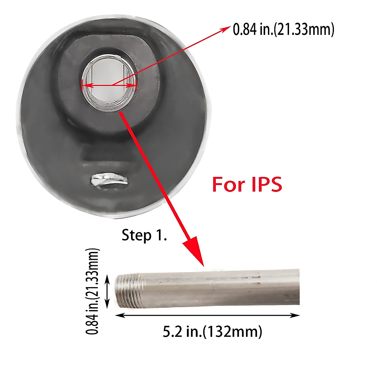 SENTO Oil Bronze Universal Heavy Durable Metal Bathroom Tub Spout Without Diverter, Heavy Duty Metal Bathtub Faucet Without Shower Diverter - 7 Inches 1/2" IPS Inside Thread, Oil-Rubbed Bronze