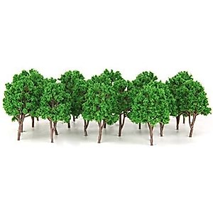 NUOLUX 20pcs Model Trees Landscape 1:150 7.5cm Model Train Scenery Landscape N Scale