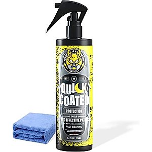 WEICA Ceramic Coating Car Wax Spray - SiO2 Quick Fortify Coat Polish Waterless,Deep Mirror Shine - Vehicle Auto Paint Surfaces Detail Protection&High Gloss Anti-Scratch| Long Last&Easy to Use,9.1 oz