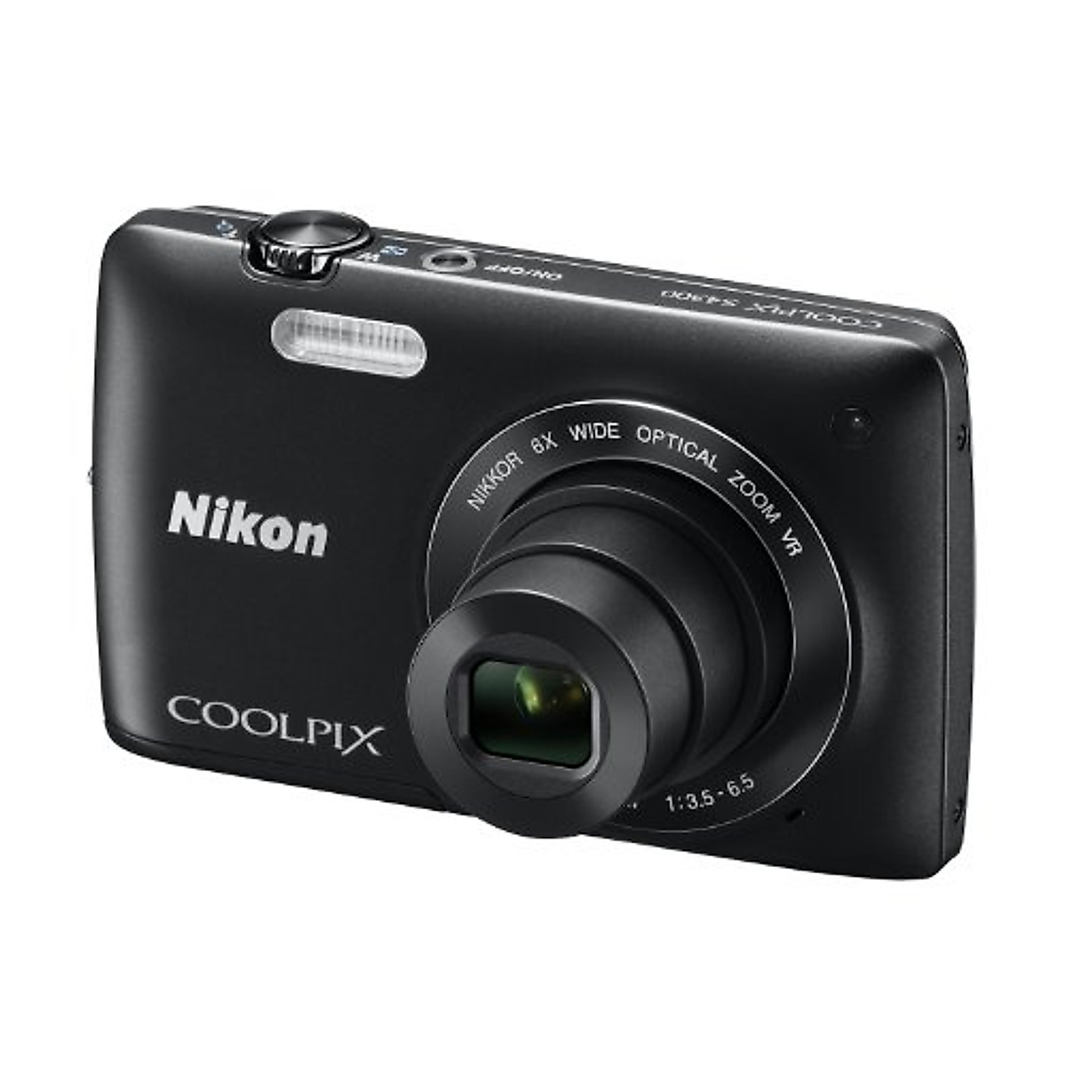 Nikon COOLPIX S4300 16 MP Digital Camera with 6x Zoom NIKKOR Glass Lens and 3-inch Touchscreen LCD (Black)