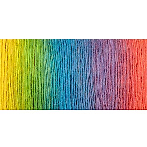 2 Skeins Rainbow Soft Yarn 100% Wool Gradient Multi Color Yarn for Crocheting Knit Total Length 180m×2(196yds×2,50g×2)-11