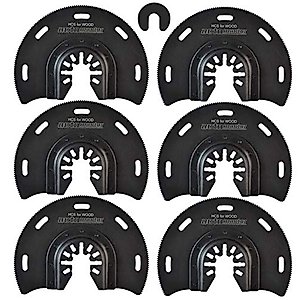 ACTOMASTER HCS Oscillating Segmented Saw Blade for Oscillating Tool Multitool, Pack of 6