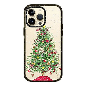 CASETiFY Impact Case for iPhone 14 Pro Max - Christmas Tree - Glossy Black