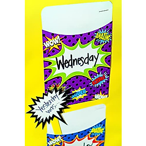 Teacher Created Resources Superhero Library Pockets, Multi-Pack (TCR5647)