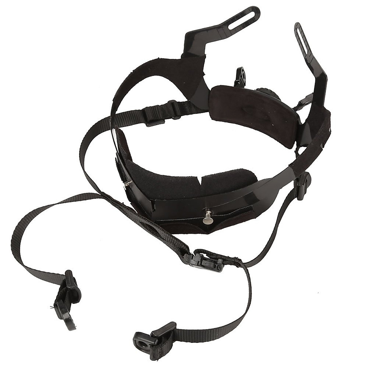 Helmet Chin Strap,Outdoor Adjustable 4 Points Chin Strap Compatible with Fast Helmet Accessory (Black)