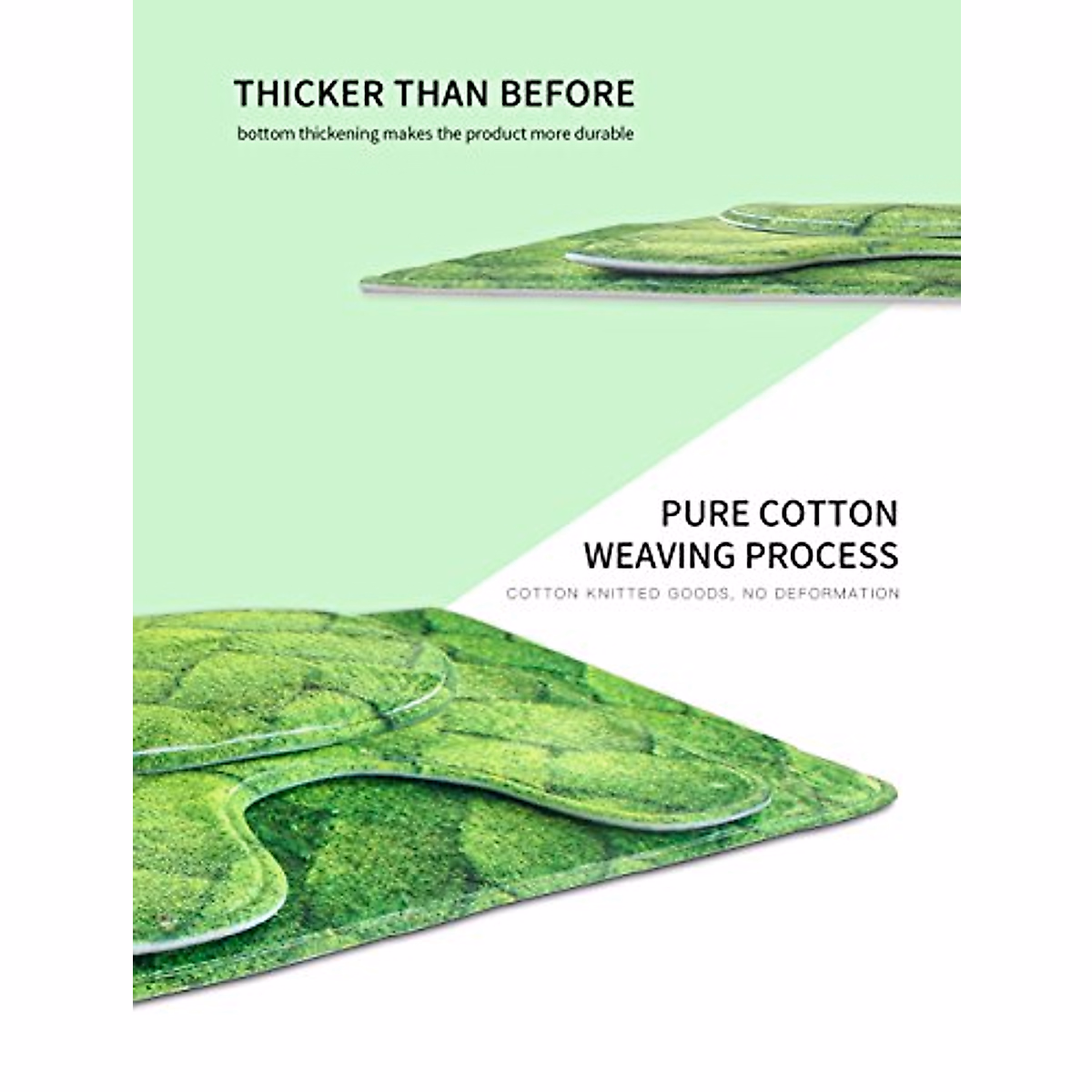 HUGS IDEA Blue Butterfly 16 Piece Bathroom Mat Set Shower Curtain Sets Non Slip Soft Bath Mat + Contour Mat + Toilet Cover + Shower Curtain + 12 Hooks