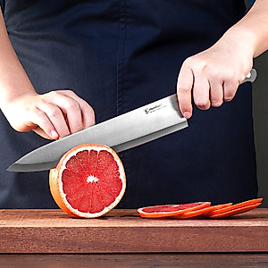Humbee - Cuisine Pro Chef Knife 6 Inches - Stainless Steel Full Tang Blade for Professional and Personal Use - Ergonomic Handle, Comfortable Grip - Dishwasher Safe, NSF Certified