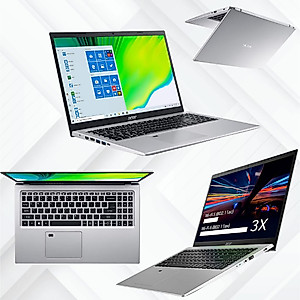 acer Aspire 5 A515 Laptop, 15.6" FHD Display, Intel Core i5-1135G7, NVIDIA GeForce MX450, 16GB RAM, 512GB SSD, Webcam, Backlit KB, HDMI, RJ-45, Wi-Fi 6, Windows 11 Home, Silver