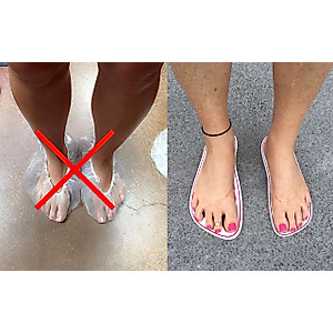 Pink 25Pairs(50Feets) of Spray Tanning Tan Sole Pads Protector Sunless Disposable