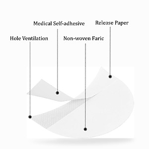 200 Pcs Eyeshadow Shields, Eyeshadow Stencil Lint Free Under Eye Pads Prevent Makeup Residue, Eye Shadow Patches Makeup Shields for Eyeliner, Eyelash Extensions and Lip Makeup