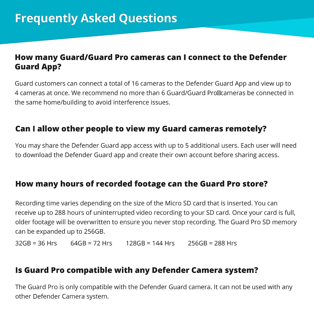 Defender Guard Pro 2K WiFi. Plug-in Security Camera with Color Night Vision, Two-Way Talk, Smart Human Detection, Spotlight & Siren (1 Camera, 32GB)
