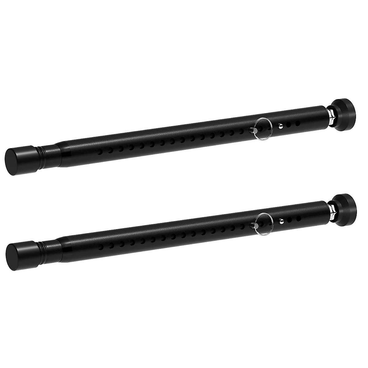 BsBsBest Sliding Door Security Bar Inside 2 Pack Adjustable 18 to 51 Inch Window Security Bar Interior Black Window Locks Security up and Down Window Bars Security Extendable