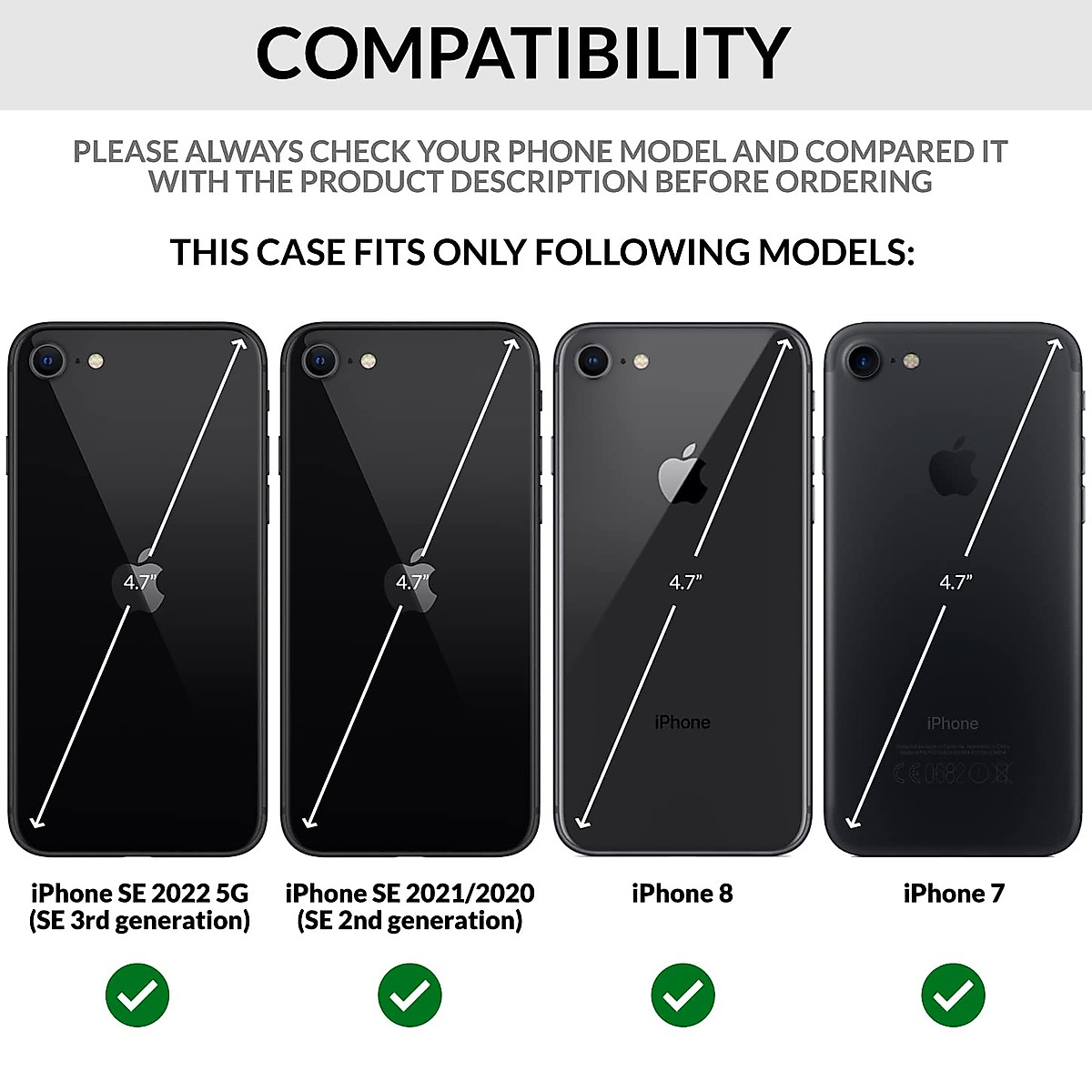 SURAZO Phone Wallet for iPhone SE (2020) case - Premium Genuine Leather Folio Cover with RFID Blocking & Kickstand - Flip case with 3 Card Slot & Paw Motif - Handmade in EU for Apple iPhone SE (2020)