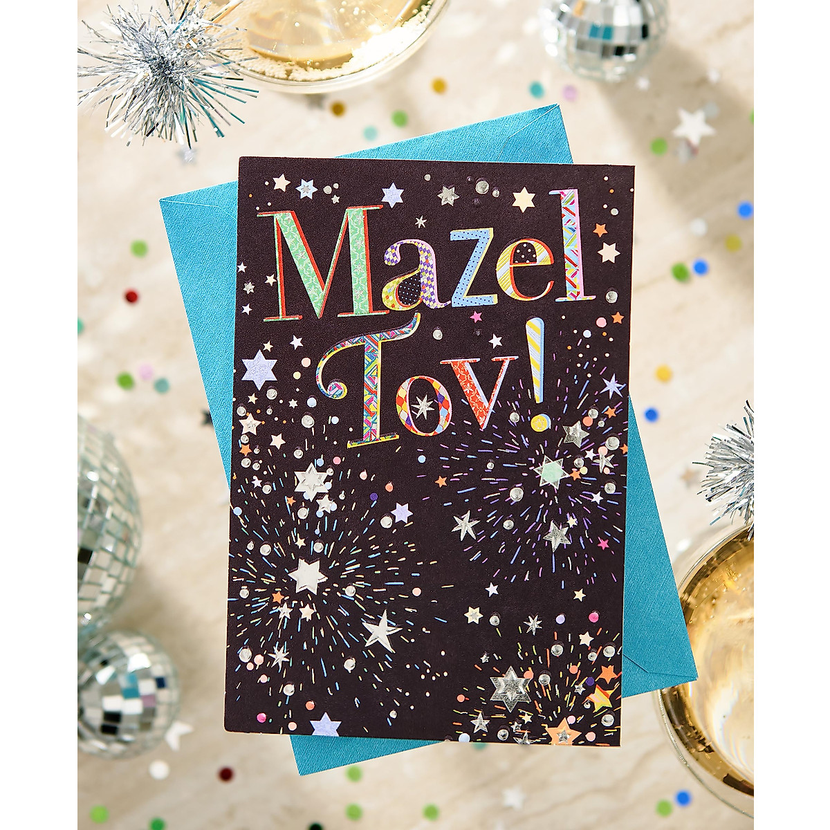 American Greetings Mazel Tov Congratulations Card (Every Bit of Happy)