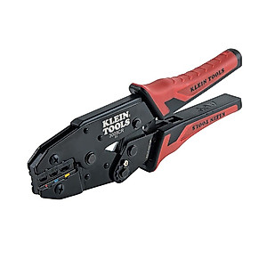 Klein Tools 3005CR Wire Crimper Tool, Ratcheting Insulated Terminal Crimper for 10 to 22 AWG Wire