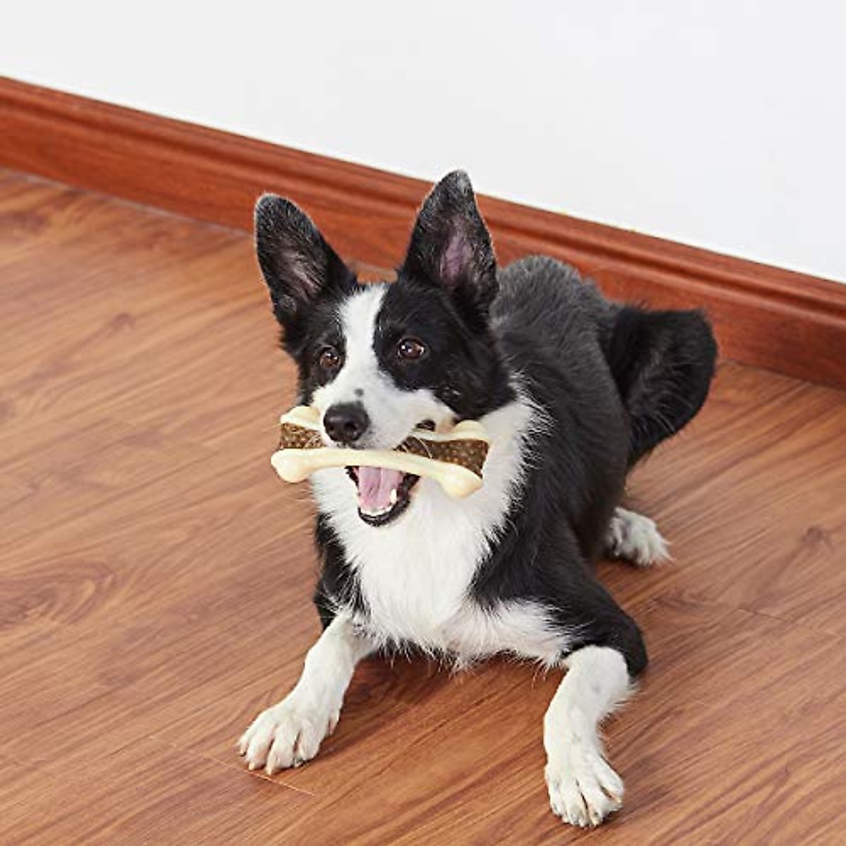 BETTEPROD Dog Chew Toys for Aggressive Chewers Large Breed,2 Pack Beef Flavor Indestructible Dog Teething Chew Toys Bones for Large/Medium/Small Puppies,Pet Toy with Durable Nylon