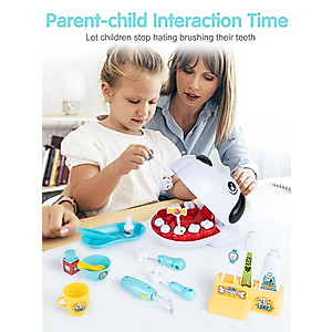 TNOIE Kids Toys, 17 Pieces Simulation Medical Set Role Play Toy, Fun Educational Pretend Play Doctor Toys Gift for Kids Boys Girls Aged 3 4 5 6