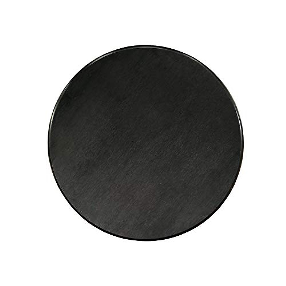 East West Furniture ANVA5-BLK-C 5 Piece Dining Room Furniture Set Includes a Round Dining Table with Pedestal and 4 Linen Fabric Upholstered Chairs, 36x36 Inch, Black