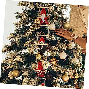 Amosfun Climbing Ladder Doll Christmas Decorations Christmas Tree Ornaments Christmas Pendants Christmas Tree Pendants Xmas Party Props The Tree Christmas Utenciles Felt Christmas Decor