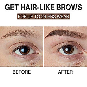 iMethod Eyebrow Pen - Upgrade Eyebrow TattooPen, Eyebrow Makeup, Long Lasting, Waterproof and Smudge-proof, Dark Brown