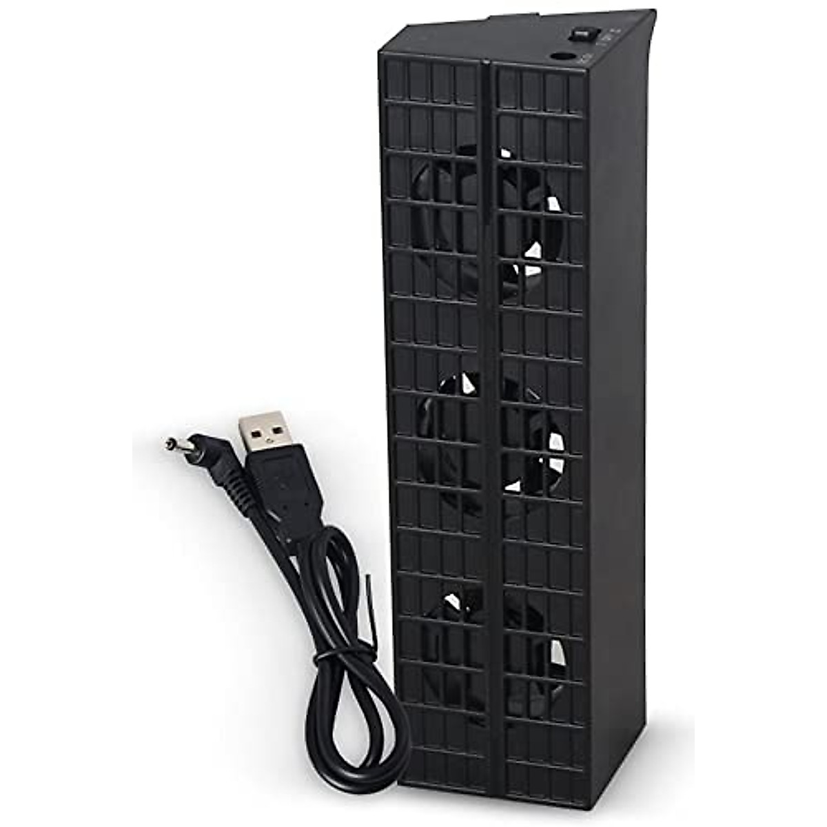 Linkhood Cooling Fan for PS4 Slim, External USB Cooler Game Console Cooling Fan with Extra USB3.0 Port for Sony Playstation 4 Slim Console (for PS4 Slim Only)