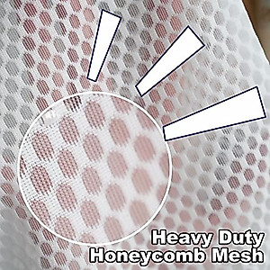 Mesh Laundry Bags - Honeycomb Mesh Wash Bag for Delicates, Underwear, Lingerie, Bra, Pantyhose, Socks (Assorted)