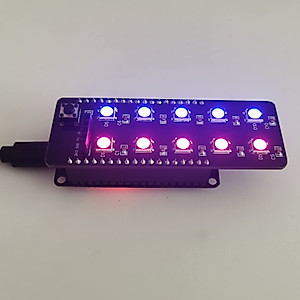 DIYmall ESP32 DEVKIT V1 ESP32-WROOM-32 Development Board + Assembled RGB LED Status Indicator Addressable PCB Shield for Arduino IOT BME280 DIY Project