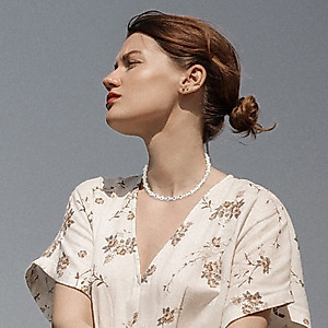 Harry Golden Beaded Choker Necklace for Women Adjustable Irregular Pearl Choker for Summer Beach Y2k Trendy Jewelry Gifts